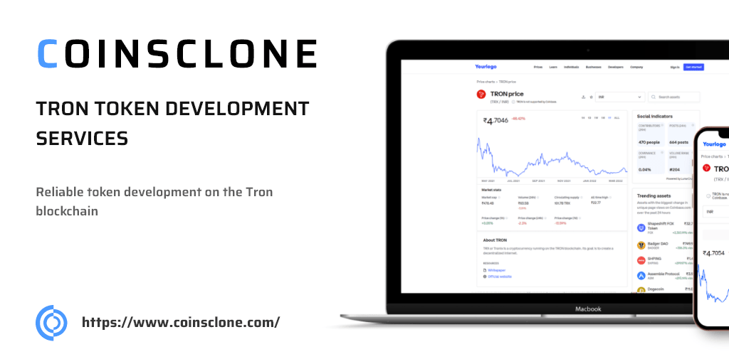 Tron Token Development services - coinsclone
